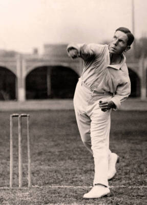 Australian Cricketer Arthur Mailey Bowling At Lord'S 1926 Cricket OLD ...