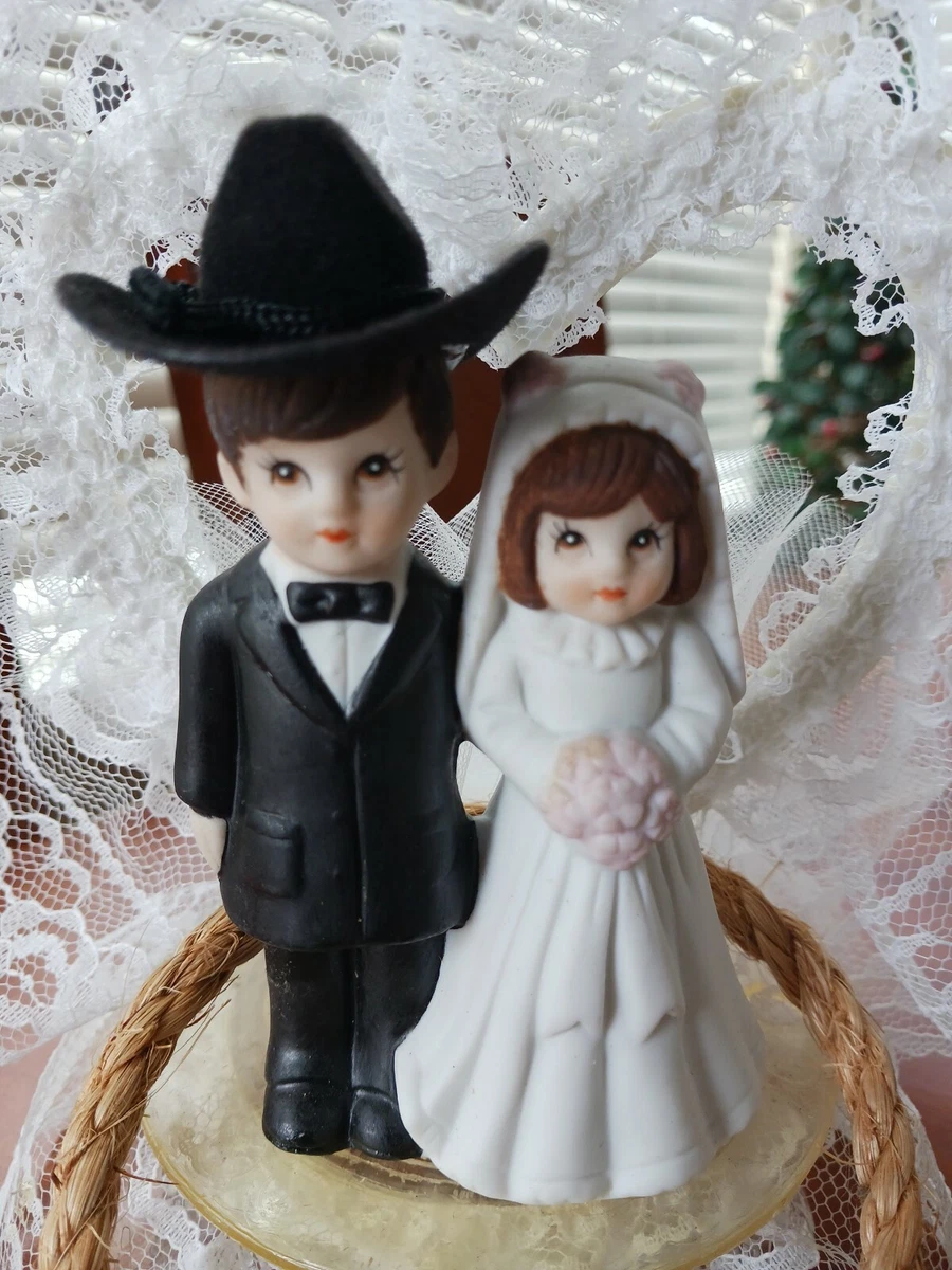 Rustic Vintage Wedding Cake Toppers