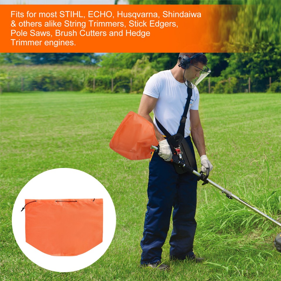 4Pcs Orange Trimmer Guard Waterproof Dustproof Cover Wrap For Weedeater ...