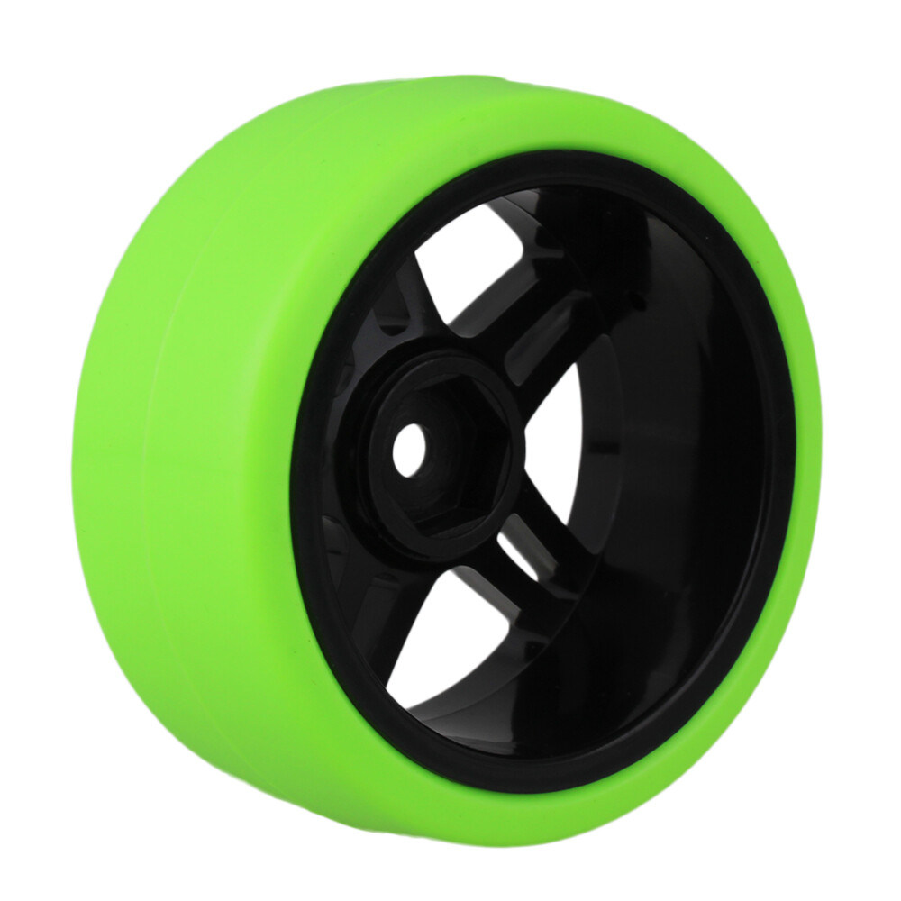 4PCS RC Plastic Pentagram Wheel Rims & Tyres for RC 1:10 On Road Racing ...