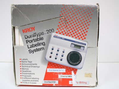 Label Makers - Kroy Duratype