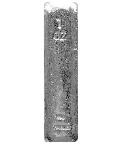 Two (2) x 1 Troy Ounce Poured Silver Bars | .999 Silver LongBars | eBay