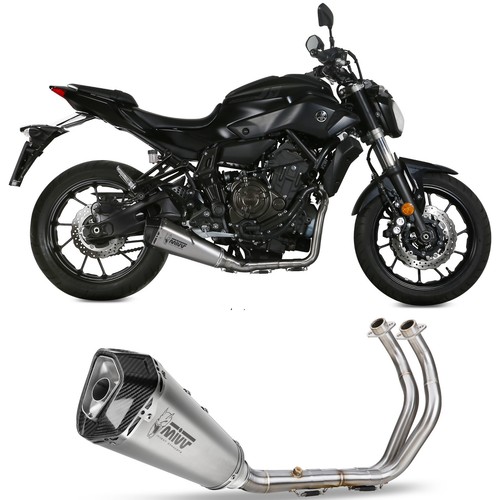 Full Exhaust System Mivv Yamaha Mt-07 2014 Silencer Delta Race Steel | eBay