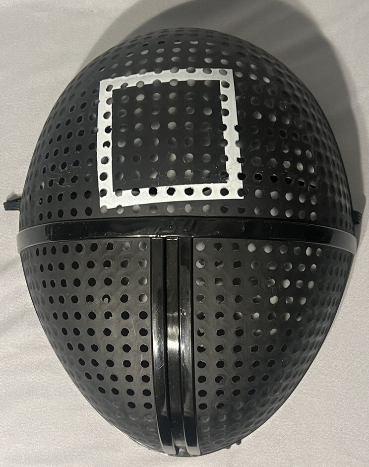 SQUID GAME Plastic Mask Costume Fencing Guard - SQUARE - Gem