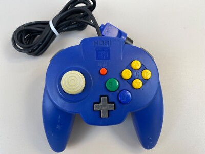 Nintendo 64 Hori Pad Mini 64 Blue Controller Kiiro Game Made in Japan ...