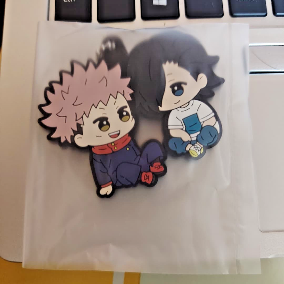 Jujutsu Kaisen Rubber Mascot Yuji Itadori & Junpei Yoshino Strap Key ...