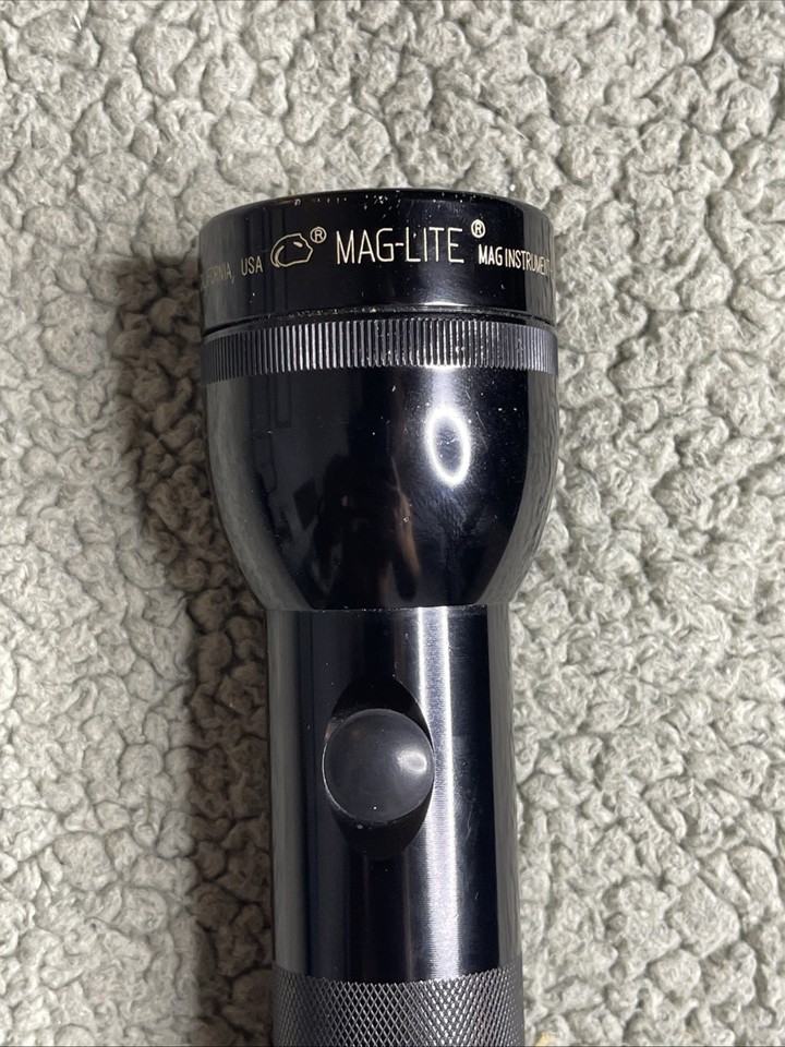 Custom Thompson CAT Maglite Flashlight Black Aluminum D-Cell USA Made ...