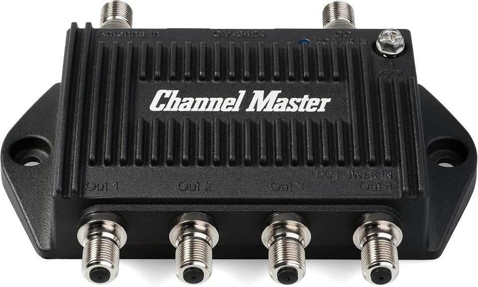 TV Antenna Distribution Amplifier, TV Antenna Signal Booster with 4 ...