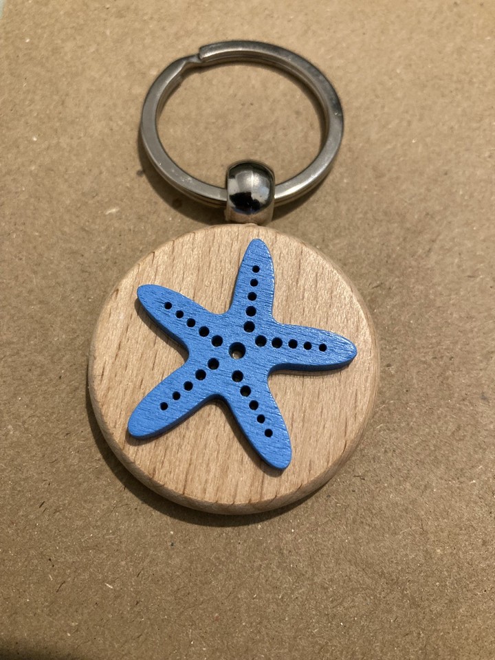 Life is better at the beach Wooden Key ring | eBay UK