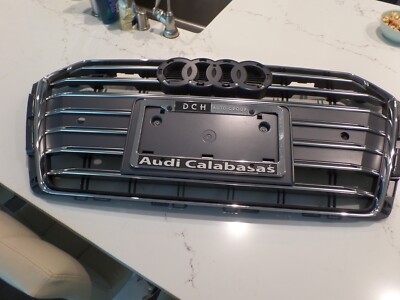 AUDI FRONT GRILLE GRILL TRIM MOLDING OEM GERMANY (SEE PHOTOS TO MATCH ...