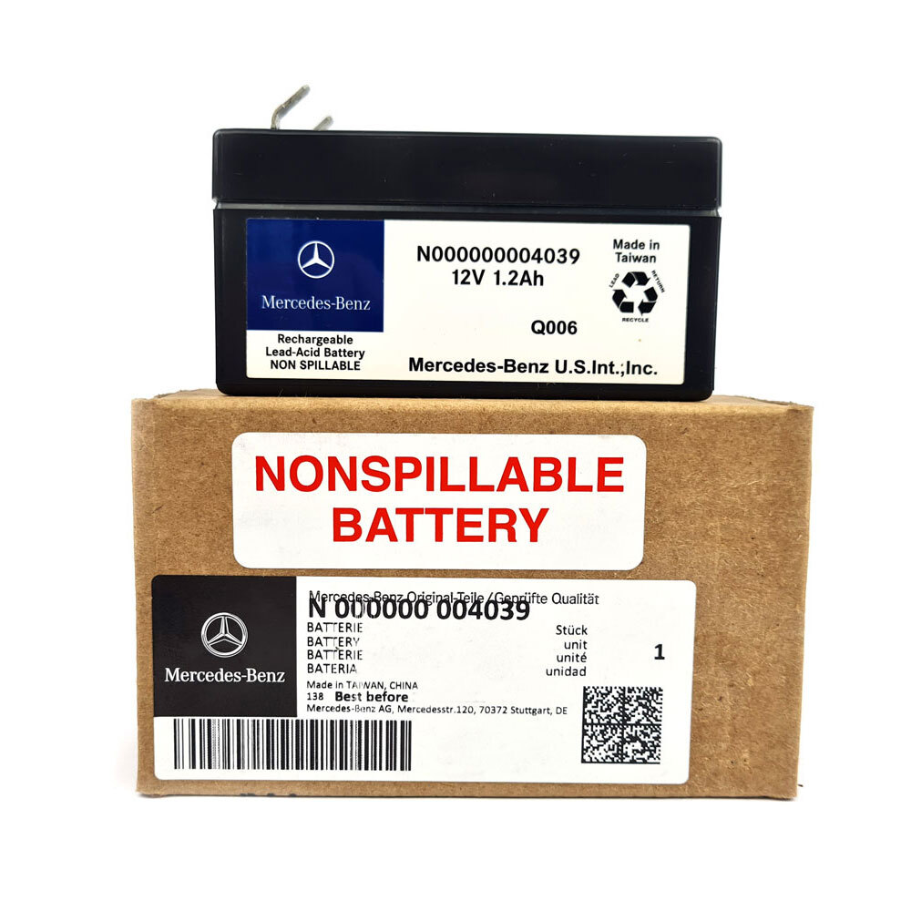 Mercedes-Benz AGM Backup Batterie Stützbatterie 12V 1.2Ah N000000004039 ...