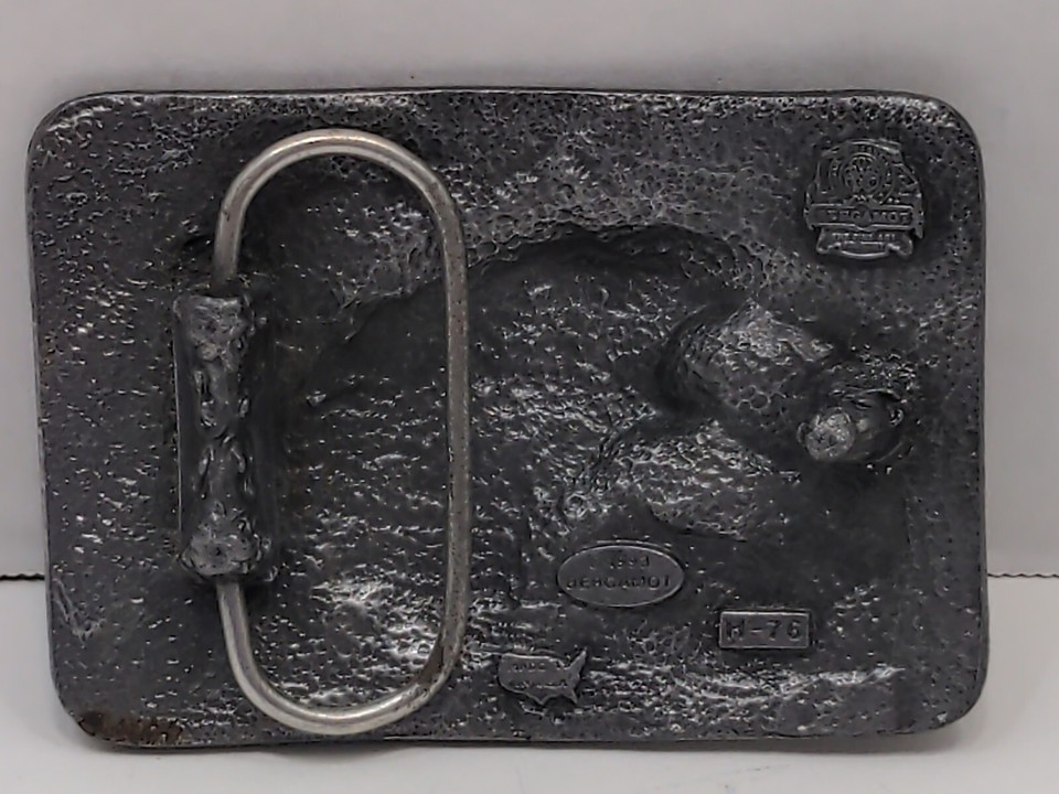 1993 Bergamot H-76 Eagle Head Belt Buckle Mens Fits 1.5" Wide Belt D5 ...