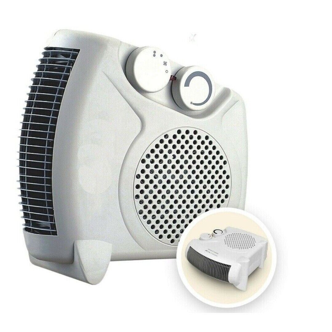 2000W 2 in 1 Fan Heater 2KW Small Portable Electric Hot Warm Air ...