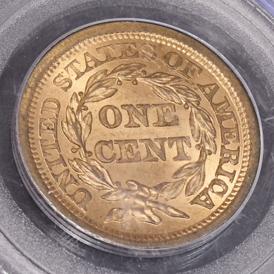 1855 Large Cent - Upright 55 - PCGS MS65RB (#51057-L) | eBay