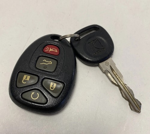 OEM Saturn Key Fob And Key - Unsure Of Exact Make/Model - Sold As Is ...