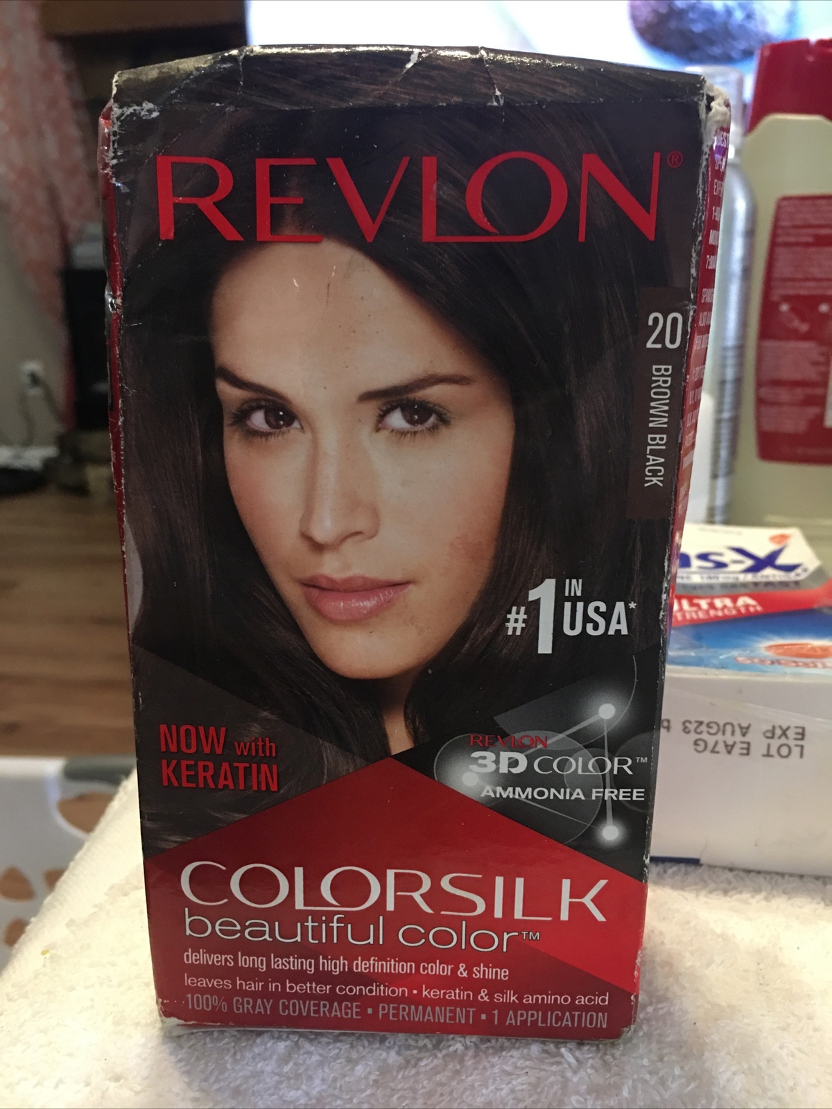 Revlon Colorsilk Color Permanent Hair Dye / Keratin 20 Brown /Black for ...