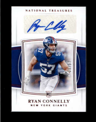 RYAN CONNELLY 2019 NATIONAL TREASURES ROOKIE RED AUTOGRAPH AUTO #36/57 ...