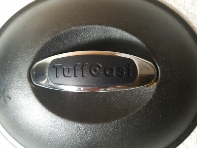 TUFFCAST TRADITIONAL CAST IRON OVAL Casserole Pot w. Lid (3L) 3.2 Quart ...