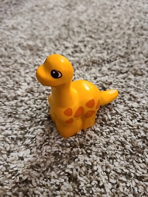 Lego Duplo Figure Baby Brontosaurus Yellow w/ Orange Spots vintage | eBay