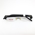Dereon Eyewear DOV509 001 Black Rectangular Half Rim Eyeglasses Frame ...
