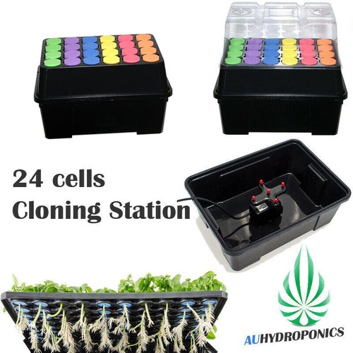 NEW AUTOMATIC CLONE STATION 24 CELLS CLONING SYSTEM PLANT SPRAY CLONE ...