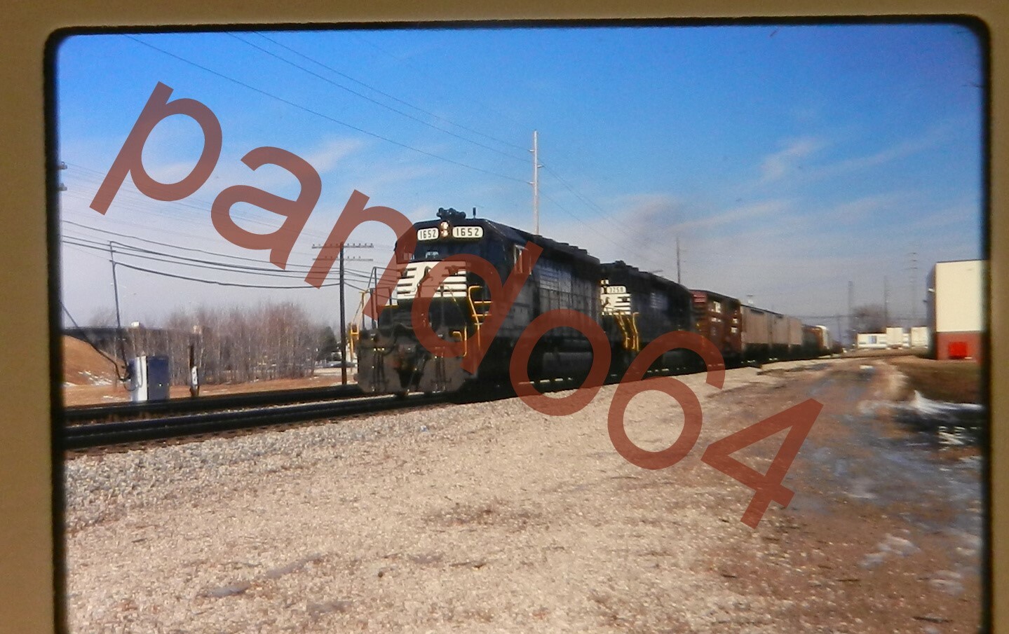 RR Train Slide #1652 NS Norfolk Southern SD40-2 DIESEL LOCOMOTIVE ...