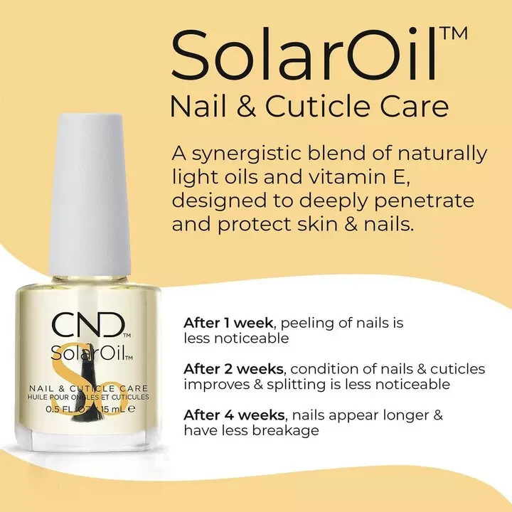 CND SOLAROIL Solar Oil Nail Cuticle Care Conditioner .5 oz / 15 ml NEW ...