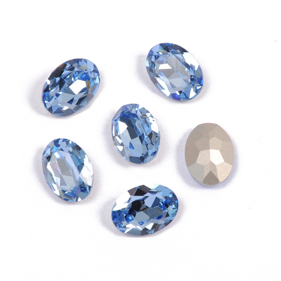 High-quality Colorful Oval Glass Rhinestone Crystal Strass Jewelry ...