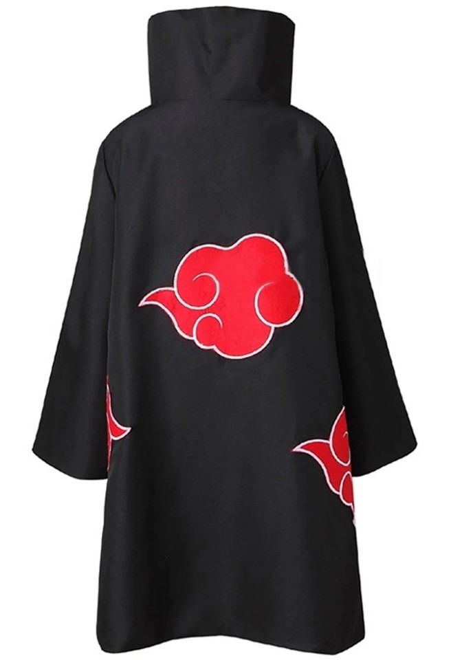Naruto Akatsuki Tobi Uchiha Obito Robe Cloak Coat + Resin Mask Cosplay ...