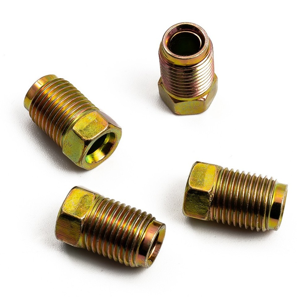 Metric Brake Line Fittings Nuts End Union Zinc Inverted Flares ...