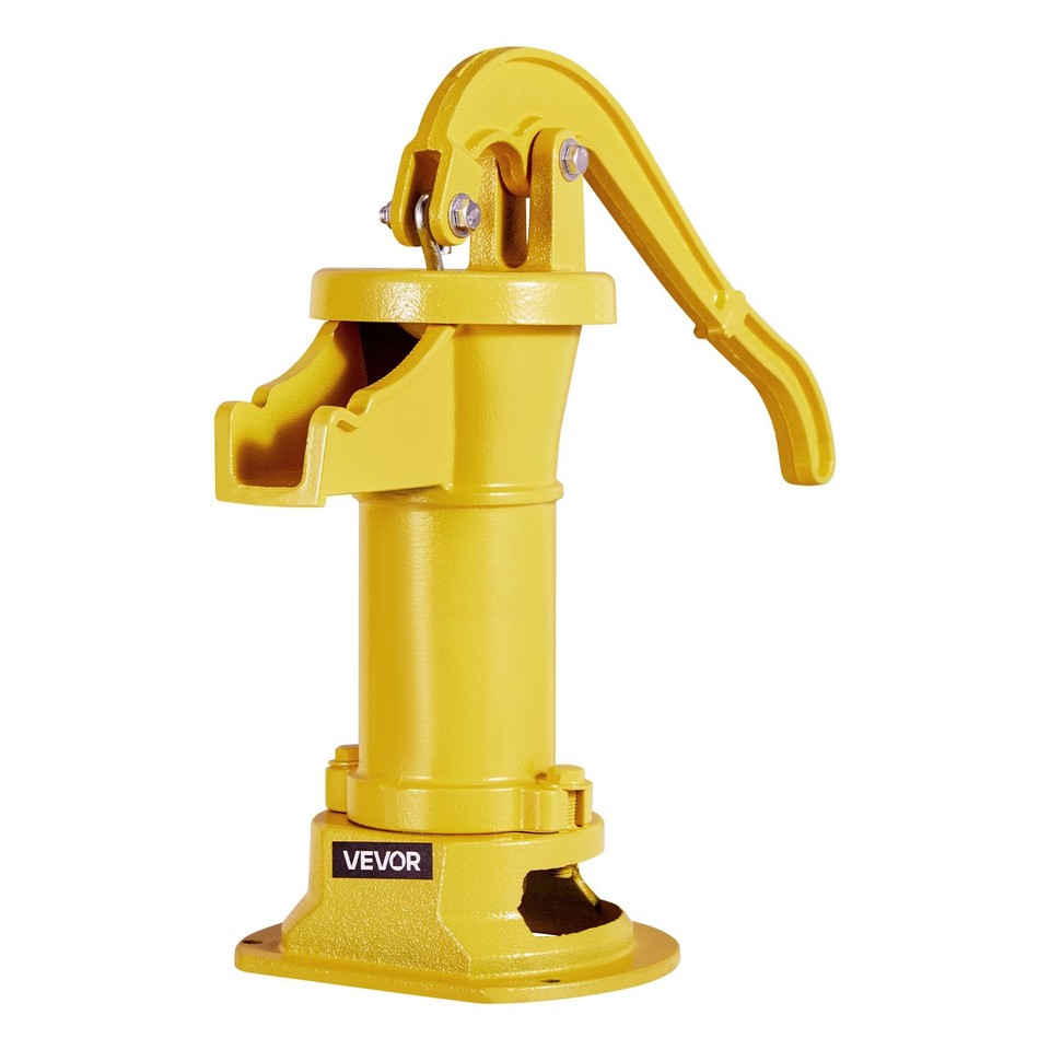 Well Hand Pitcher Pump, 25 ft Maximum Lift, Antique Cast Iron Manual ...