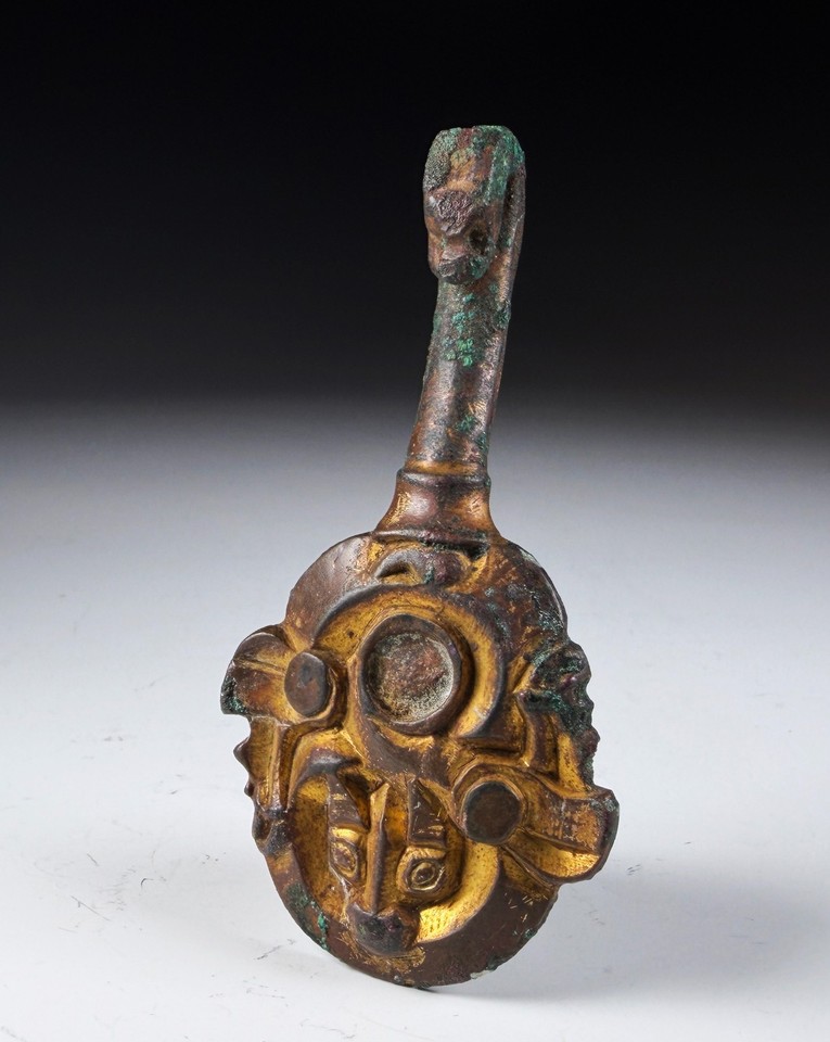 Antique Chinese Gilt Bronze Belt Hook - Han Dynasty | eBay