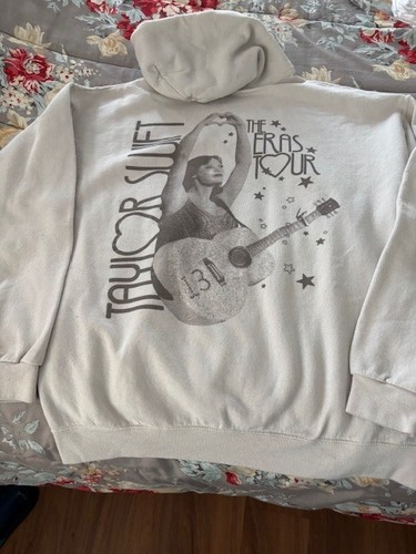 Taylor Swift Official Eras Tour Cream Beige Hoodie Sweatshirt Merch ...