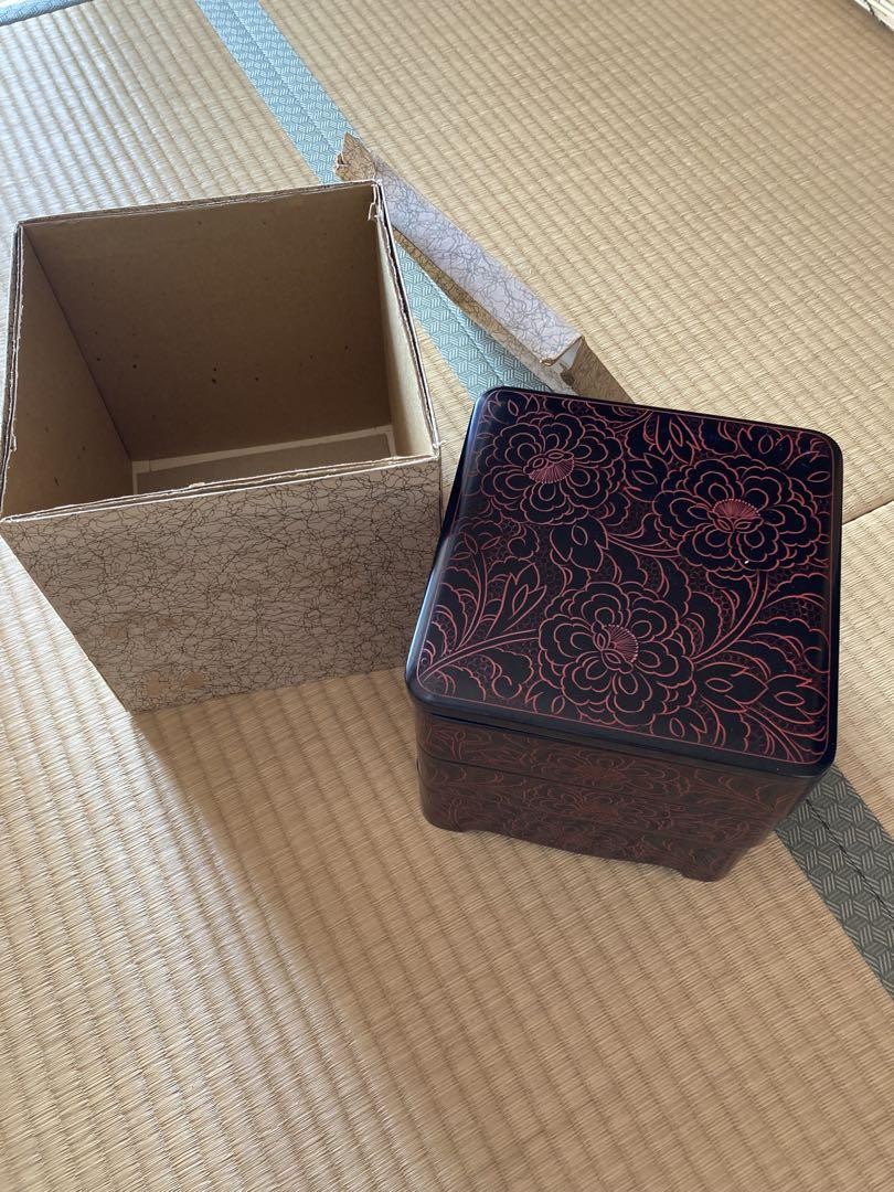 Japan Lacquered Bento Box Tiered 3-tier Japanese Food Container ...
