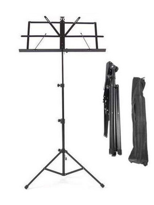 Music Stand Sheet Holder Metal Adjustable Folding Portable With Bag ...