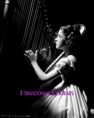 EDITH FELLOWS 8x10 Lab Photo 1930s HARP Youthful Actress "SCHAFER ...