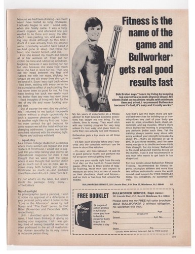 Vintage 1970s mag print ad BULLWORKER Bob Brenton fitness exercise body ...
