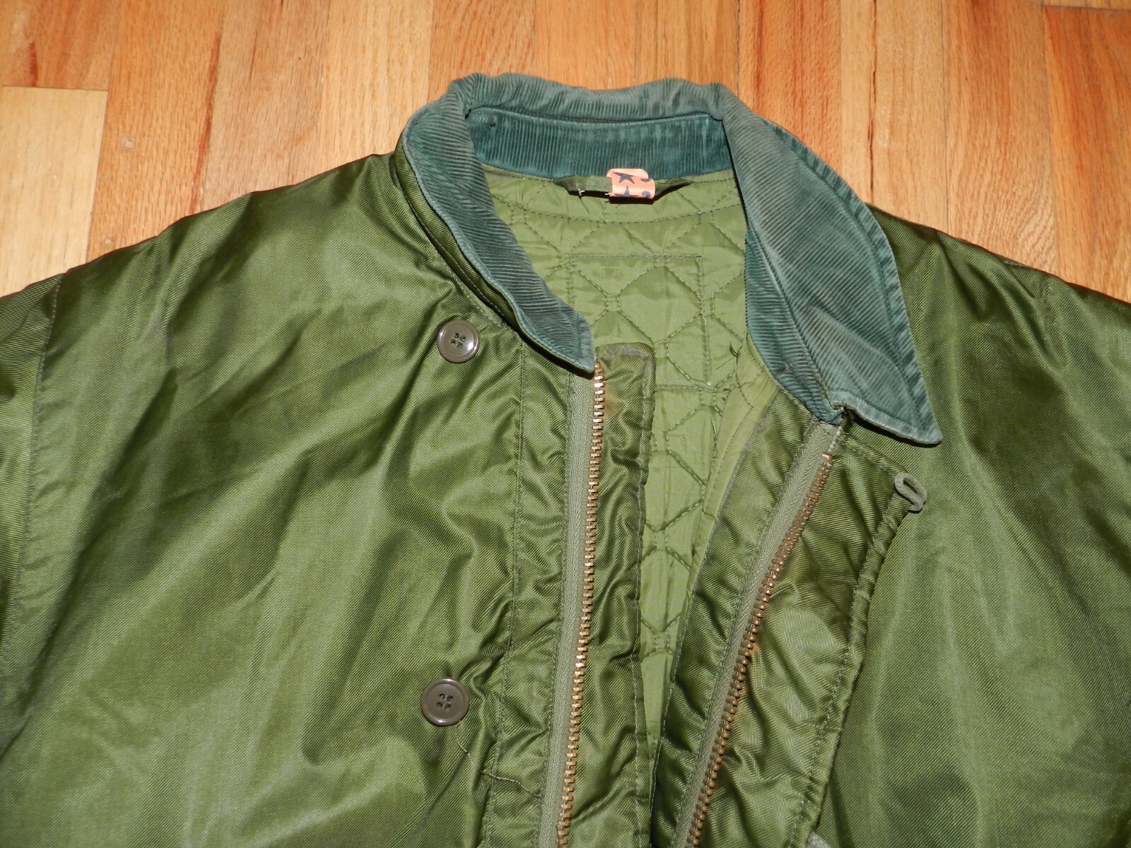 (A),US NAVY,Military Extreme Cold Weather Impermeable Deck Jacket,Sz ...