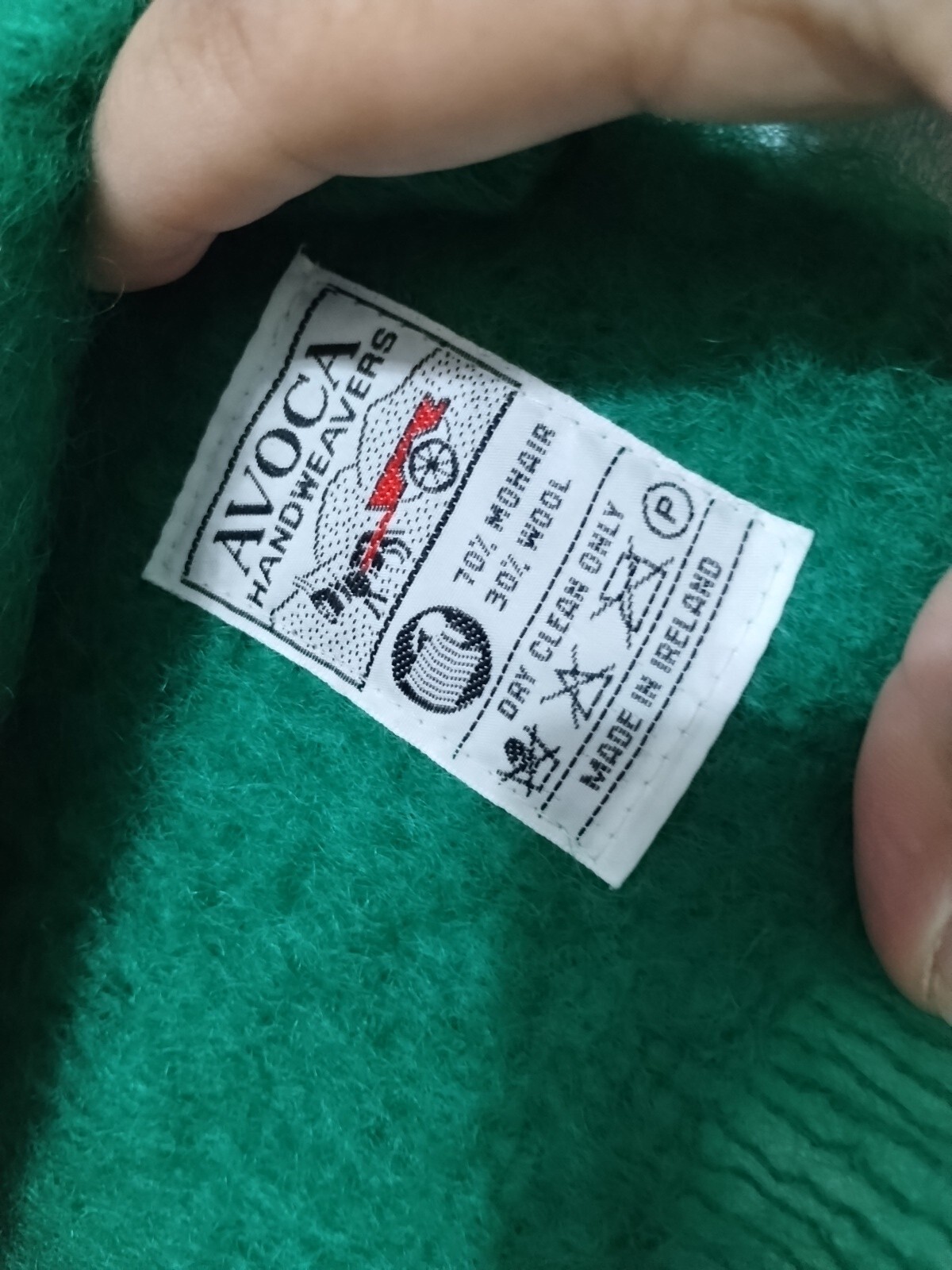 Avoca Handweavers Wool/Mohair Throw Approx 36"X 56.5" Plaid Fringed ...