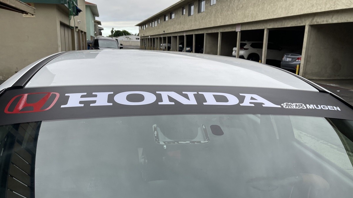 Honda Windshield Sticker Grey