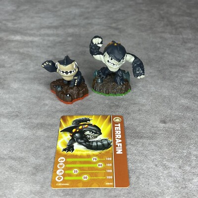 Skylanders Spyro's Adventure Terrafin terrabite lot of 2 with card | eBay