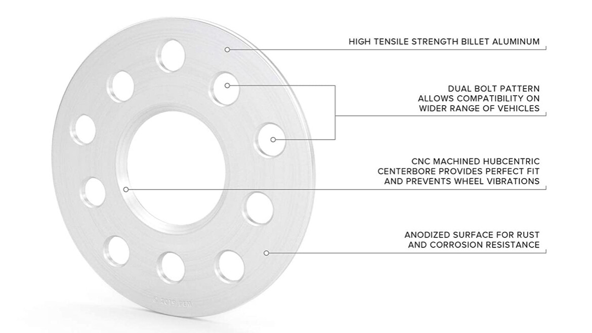 ADAPTEC Wheel Spacers for Audi A6/S6/RS6 (2011-2022) 6mm pair of 2 ...