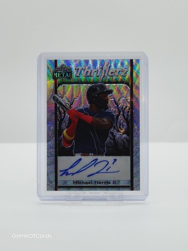 2023 Leaf Metal MICHAEL HARRIS II Auto Autograph 1/9 - Thrillerz 🔥 | eBay