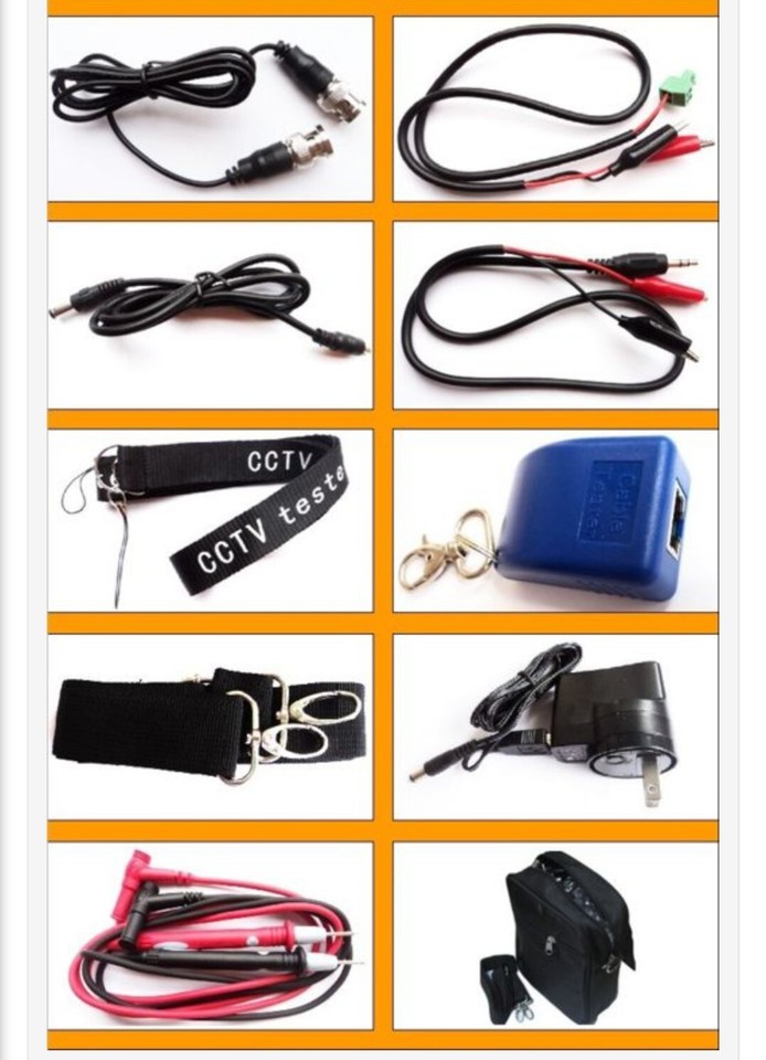 3.5" HD CCTV Test Monitor, Network IP Scanner, CAT5 Cable PoE Tester ...