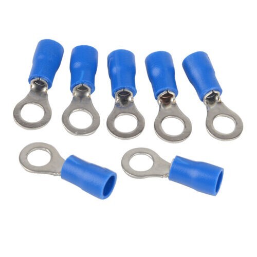 25pcs Ring Cable Shoe Ring Cable Shoes BLUE for 1.5-2.5mm2 Cable 14-16 ...