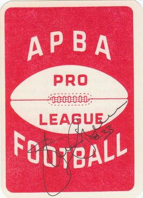 STEVE PREECE Autographed Signed 1973 APBA GAME card Philadelphia Eagles ...