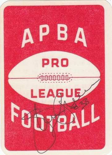 STEVE PREECE Autographed Signed 1973 APBA GAME card Philadelphia Eagles ...
