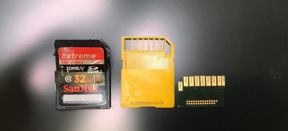 3D Printed SD Card Replacement Shell - Cracked/Broken Shell Case ...