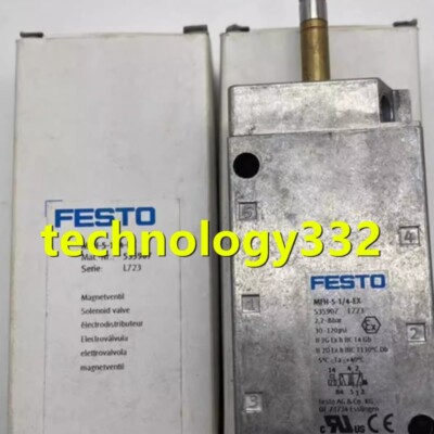 1PC NEW Festo G1/4 electric control valve Solenoid valve MFH-5-1/4 EX ...