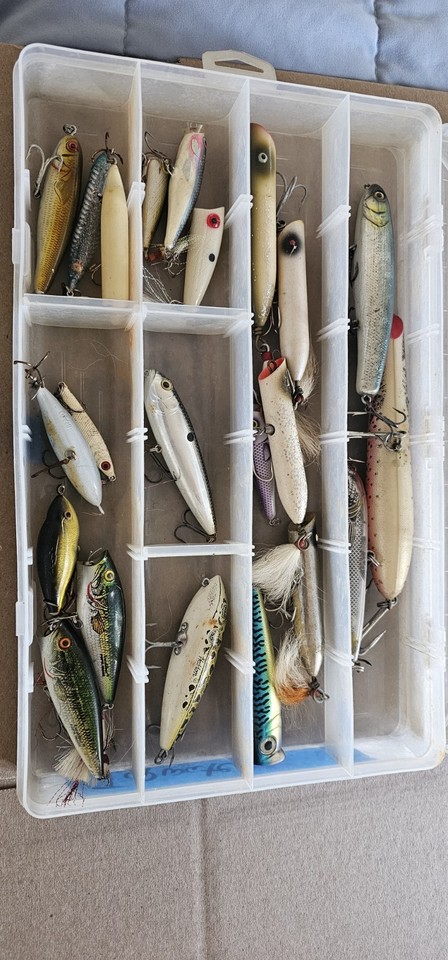 Bass Fishing Bait Lot - Hards Baits, Topwater, Vintage, Lizards, Tackle ...